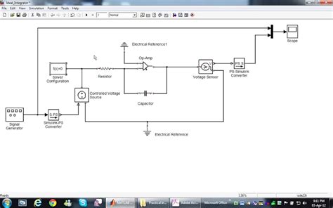 Modeling Practical Integrator With Re Setting Circuit Using MATLAB