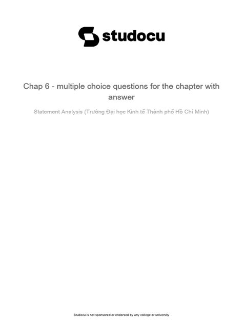 Chap 6 Multiple Choice Questions For The Chapter With Answer Pdf Deferred Tax Depreciation
