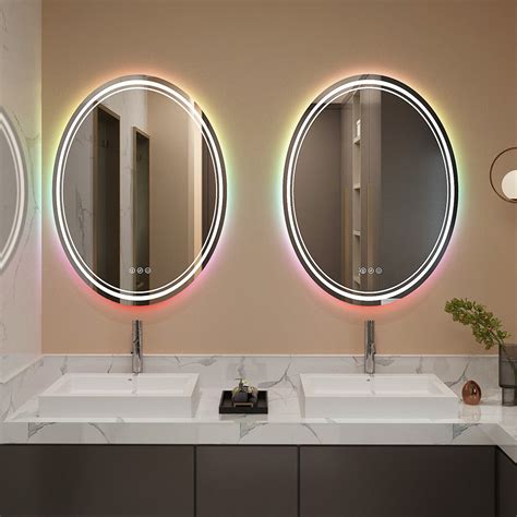 Pure Oval Frameless Rgb Custom Led Mirror Pure Oval Frameless Rgb Custom Led Mirror