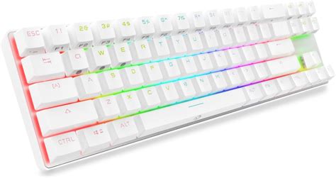 DREVO Calibur Key RGB Mechanical Gaming Keyboard Bluetooth USB Wired Brown Switch White