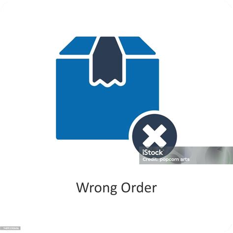 Wrong Order And Package Icon Concept向量圖形及更多圖示圖片 圖示 工業 插圖 Istock