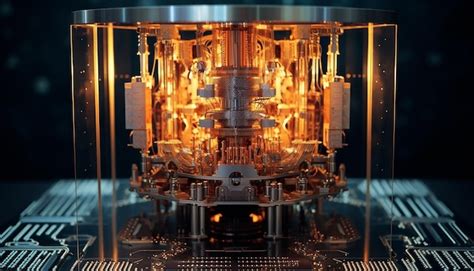 Premium Ai Image Quantum Computer Futuristic Digital Computer Design
