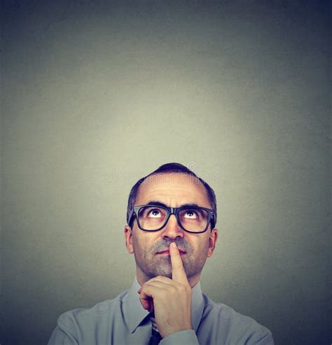 Thoughtful Business Man Looking For A Solution Stock Image Image Of Brain Decision 94083287