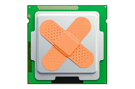 Cpu 프로세서 개념 3d에 고립 된 흰색 배경 렌더링에 대 한 패치 0명에 대한 스톡 사진 및 기타 이미지 0명 3차원 형태 Cpu Istock