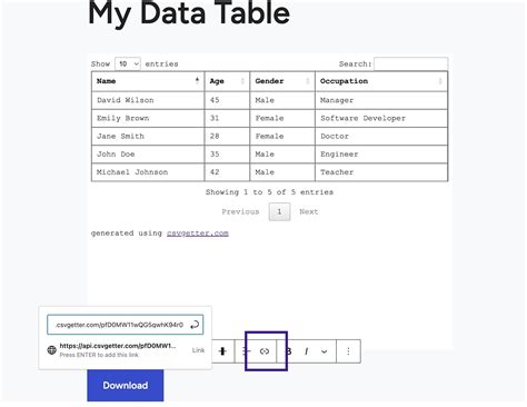 create sortable tables in wordpress