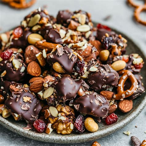 Chocolate Dipped Trail Mix Clusters Mini Kitchen Magic