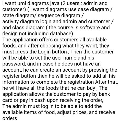 Solved I Want Uml Diagrams Java 2 Users Admin And