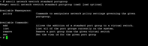 Esxi5 Command Line Reference Networking Part 2 Esxi5 Command Line Reference Networking Part 2