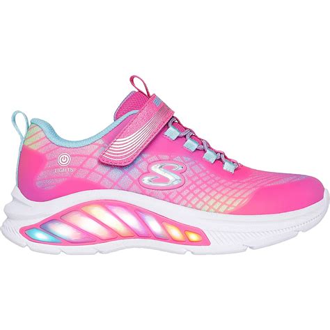Skechers Girls S Lights Rainbow Cruisers Rainbow Reflectin Shoes Academy