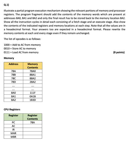Solved Q 1 Illustrate A Partial Program Execution Mechanism Chegg