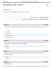Introduction To Computers Basic Parts Functions And Course Hero