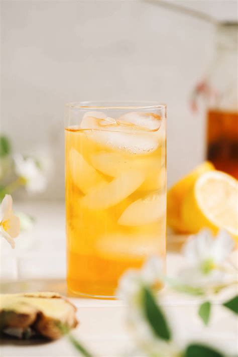 Lemon Ginger Jasmine Iced Tea Minimalist Baker Recipes