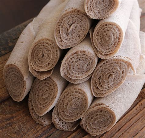 Injera Ethiopian Flatbread Recipe Ethiopian Injera Bread Ethiopian