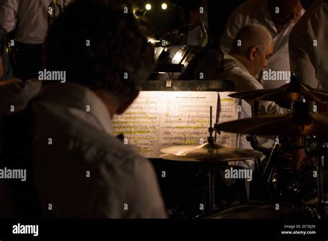 Music Notebook And Instruments Classical Music Symbols And Notes Stock