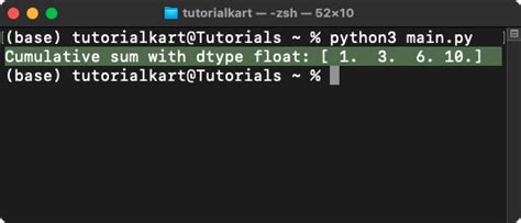 Numpy Cumsum Cumulative Sum Of Elements