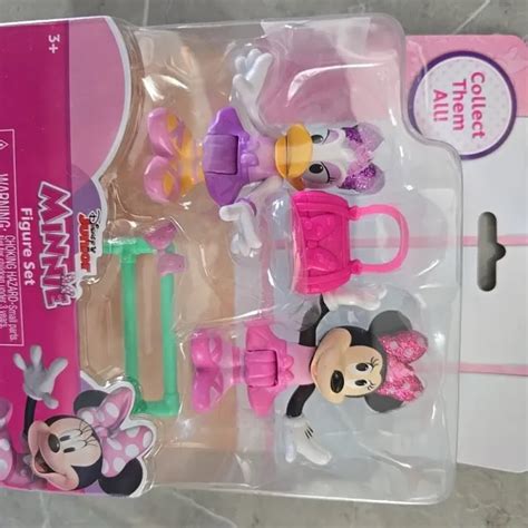 Disney Junior Minnie Mouse Daisy Duck Handbag Toy Pack Figure Set Official Picclick Uk
