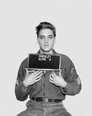 Elvis Presley Army Enlisting 8x10 Picture Celebrity Print Ebay