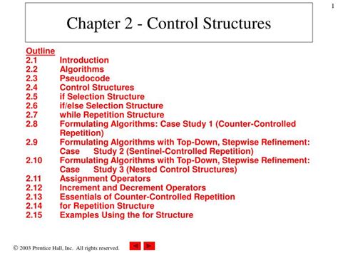 PPT Chapter Control Structures PowerPoint Presentation Free