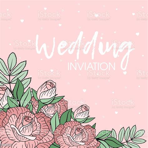 꽃과 잎 인사말 카드입니다 웨딩 장식의 개념입니다 꽃 포스터입니다 벡터 장식 인사말 카드 초대장 배경 디자인입니다 결혼식에 대한 스톡 벡터 아트 및 기타 이미지 Istock
