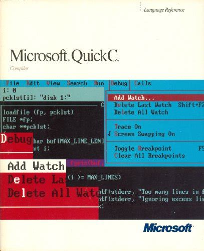 microsoft quick c compiler language reference author not stated books