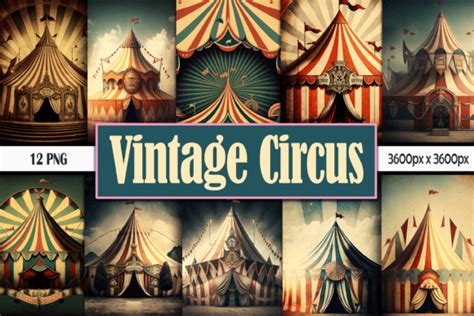 Vintage Circus Backgrounds Graphic By Pro Designer Team · Creative Fabrica