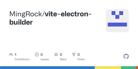 Github Mingrockvite Electron Builder