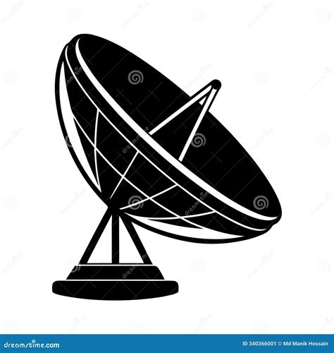 Parabolic Antenna Dish Transmitter Vector Concept Icon Cartoondealer