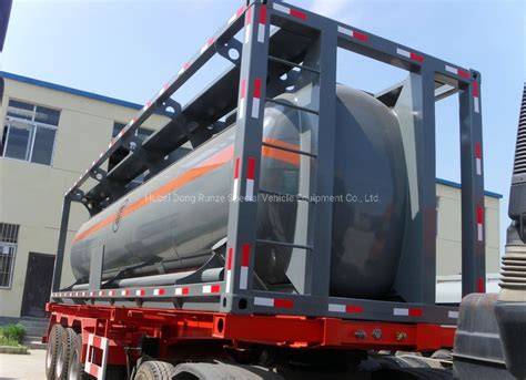 Class 3 Toxic Chemical Isotank 30ft Tank Container For Trichlorosilane Sihcl3 Sicl4 Ticl4 Pcl3