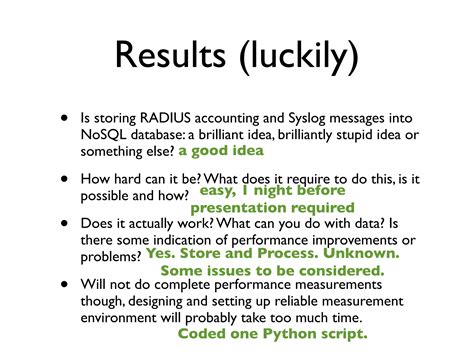 using nosql databases to store radius and syslog data pdf
