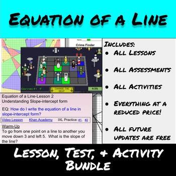 Equation Of A Line Whole Unit Bundle By Shawn Henry TPT