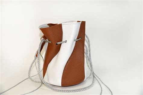 Leather Drawstring Bag Pattern Tutorial Etsy
