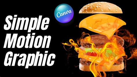 Simple Motion Graphics Tutorial Basic Food Animation In Canva Youtube