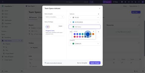 How To Set Task Status In Clickup