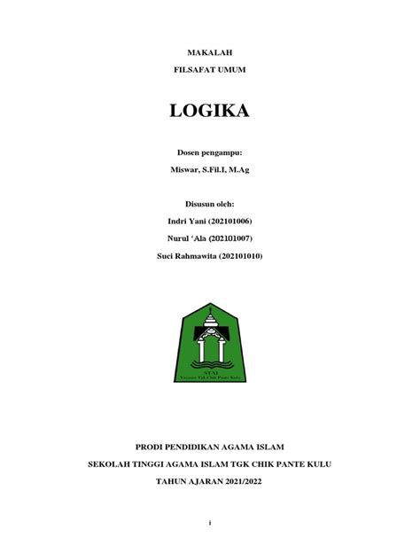 Makalah Logika Pdf