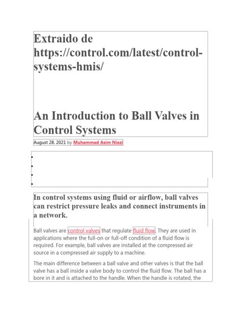an introduction to ball valves in control systems pdf valve fuzzy
