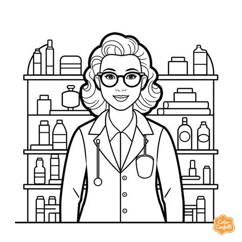 Printable Pharmacy Coloring Pages 2025