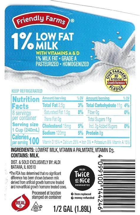 Friendly Farms 1 Low Fat Milk