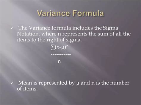 Standard Deviation And Variance Ppt
