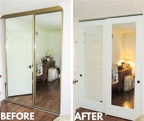Blogthis Biz Sliding Mirror Door Makeover Remodel Mirror Closet