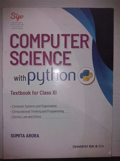 buy computer science with python class 12 sumita arora bookflow