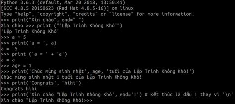 Bạn đã Rõ 100 Về Lệnh Print Trong Python Chưa Lập Trình Không Khó