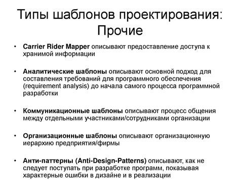 Паттерны проектирования Технология разработки программного обеспечения презентация онлайн