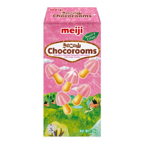 Buy Meiji Chocorooms Strawberry Chocolate Flavoured Confectionery