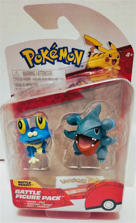 Pokemon Gible And Froakie Battle Figure Pack New In Package Ebay