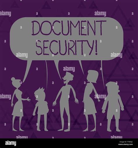 Writing Note Showing Document Security Business Concept For Means In