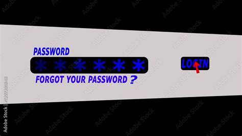 Typing Password Login Close Up Hacker Gets Access Typing A Password Login Screen Office Online