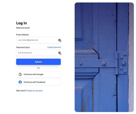 Login Form Free Webflow Component
