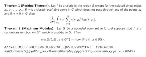 A Survey Of Free Math Fonts For Tex And Latex1