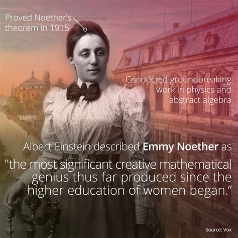 Emmy Noether Math And Physics Pioneer Emmy Noether Noethers Theorem Women In Physics