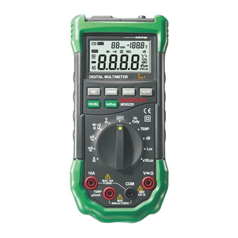 Mastech Ms8229 Multimeter Operation Manual Manualslib